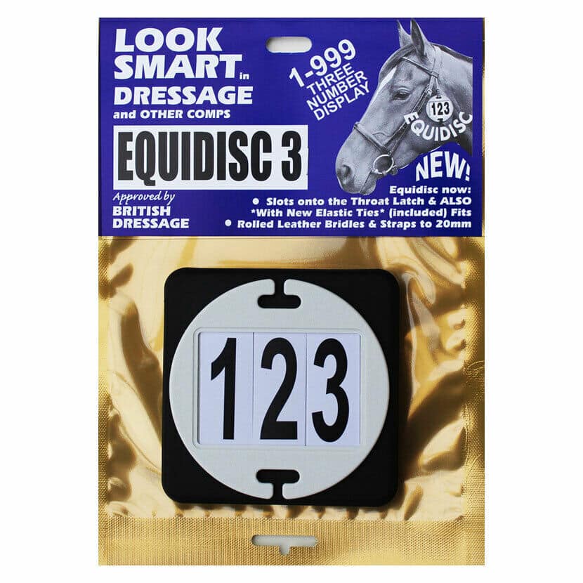 Equidisc 3 Dressage/Competition Numbers | CJ Puddy Saddlery